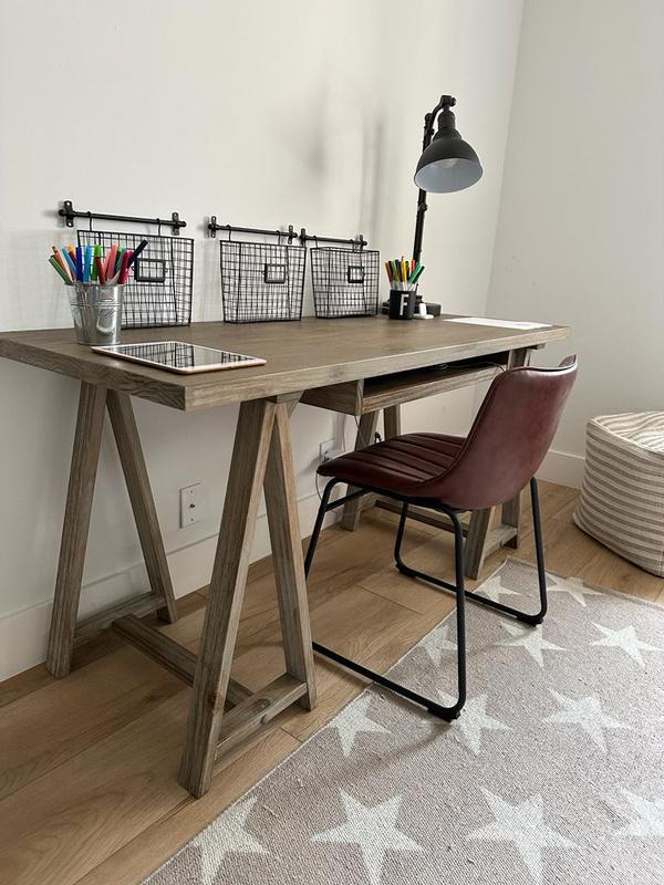 Sawhorse Writing Desk Wood Computer Desks Simpli Home