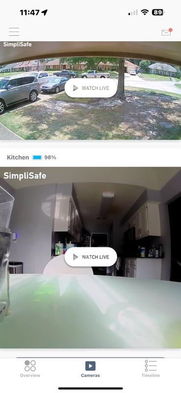 SimpliSafe Smart Alarm Wireless Indoor Security Camera Indoor 1-Camera Battery-operated Stick Up ...