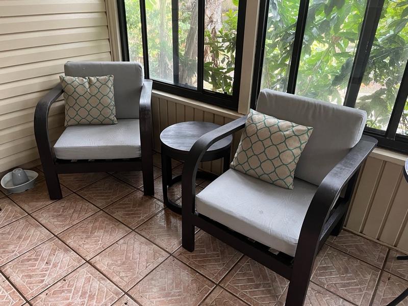 Octans 5-Piece Patio Conversation Set with Brown Cushions SL2C00243 at ...