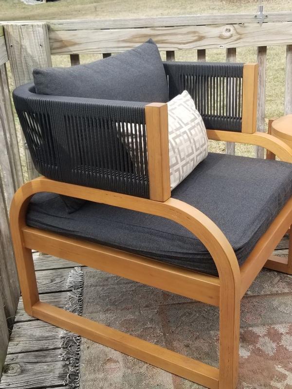 Octans 3-Piece Patio Conversation Set with Blue Cushions SL2C00148 at ...