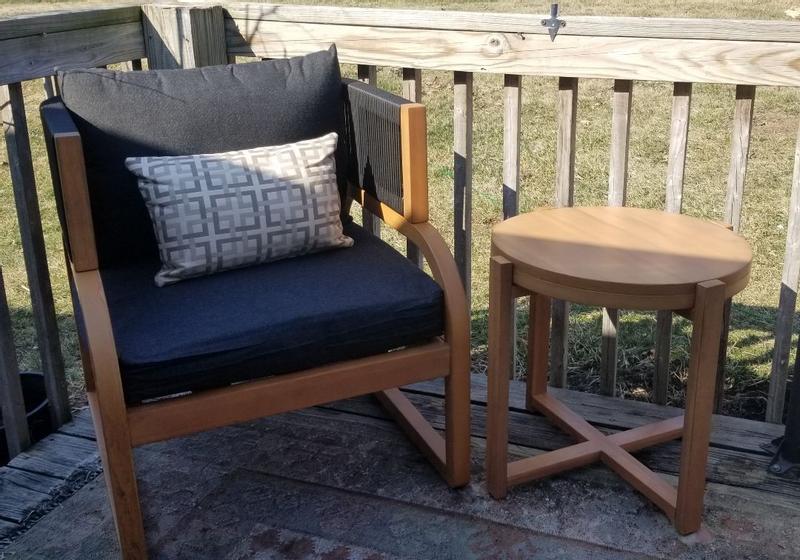 Octans 3-Piece Patio Conversation Set with Blue Cushions SL2C00148 at ...