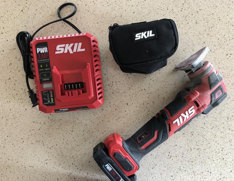 SKIL PWR CORE 12-volt Cordless Brushless Variable 32-Piece Oscillating ...