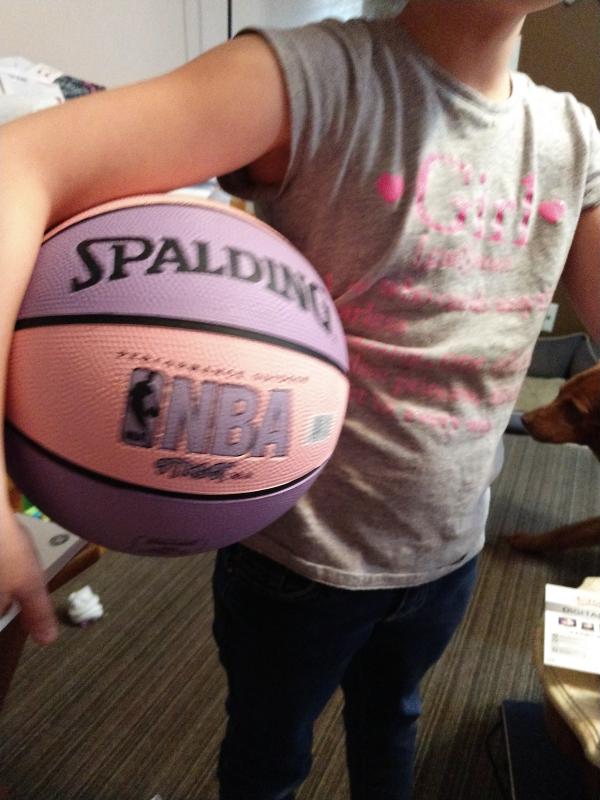 Spalding® NBA Street Rubber Outdoor Basketball, Pink/Purple, Size 6 ...