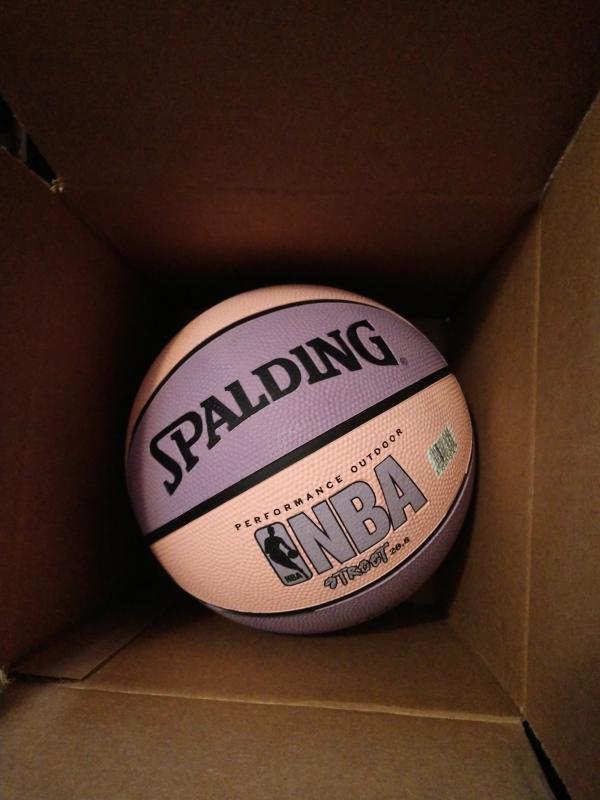 Spalding® NBA Street Rubber Outdoor Basketball, Pink/Purple, Size 6 ...