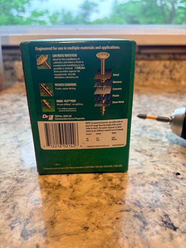 SPAX 10 x 2-1/2in. Interior Cabinet Wood Screws Construction Wafer Head ...
