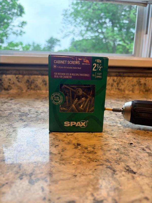 SPAX 10 x 3in. Interior Cabinet Wood Screws Construction Wafer Head T ...