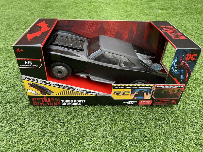 DC Comics, The Batman Turbo Boost Batmobile, Remote Control Car with ...