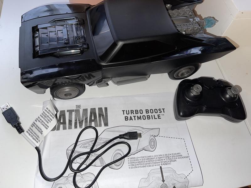 DC Comics, The Batman Turbo Boost Batmobile, Remote Control Car with ...