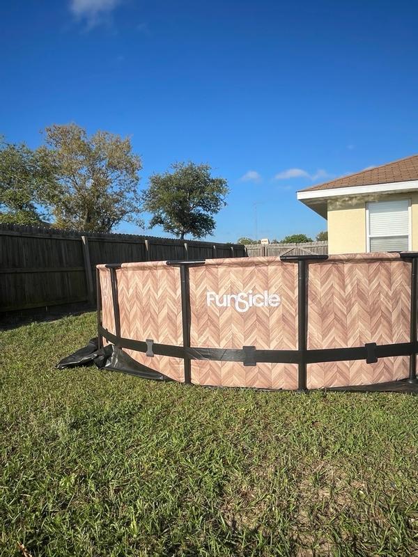 Funsicle 14ft x 42 Inch Oasis Round Outdoor Above Ground Swim Pool in ...