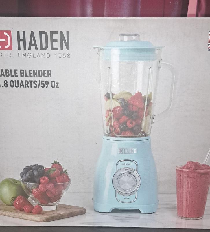 Haden Stainless 1.75 Liter Glass Jug 700W Motor Power Blender ...