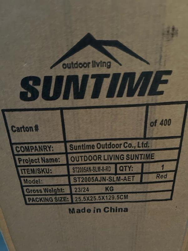SUNTIME 12-ft x 12-ft Square Red Pop-up canopy in the Canopies ...