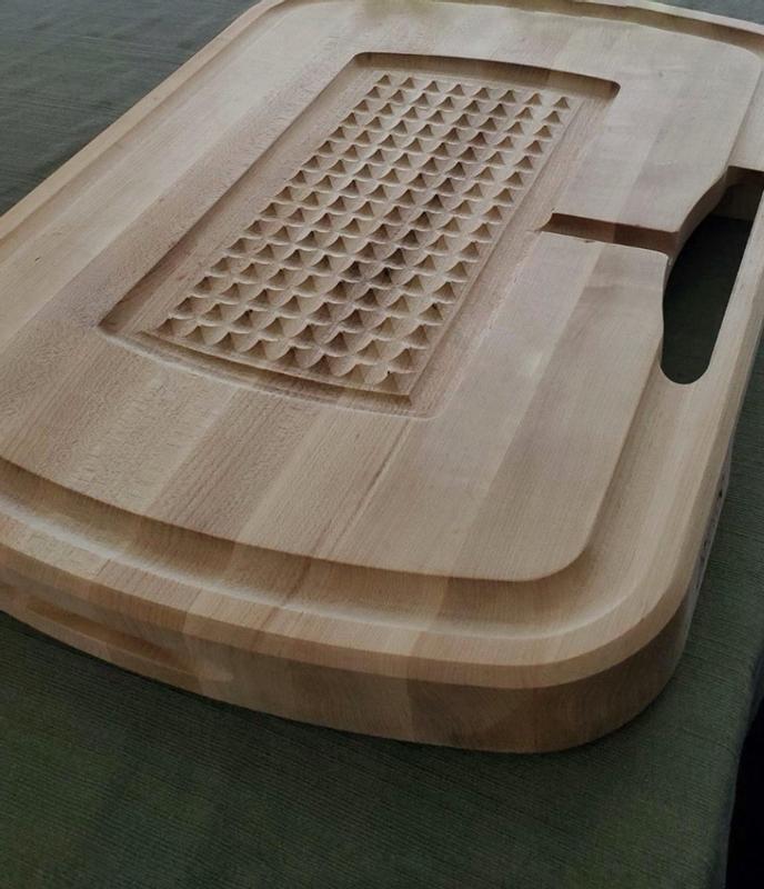 John Boos Block Reversible Wood Carving Board with Juice Groove and ...