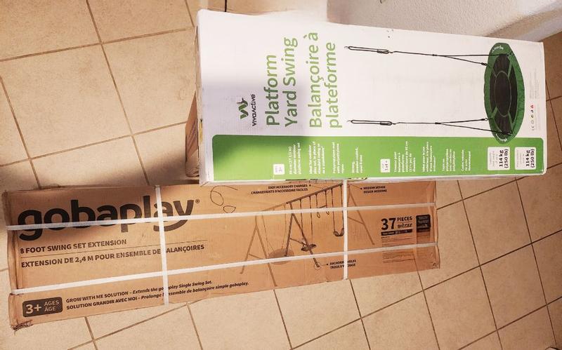 gobaplay Residential Steel Swing set with 3 Swings in the Metal ...