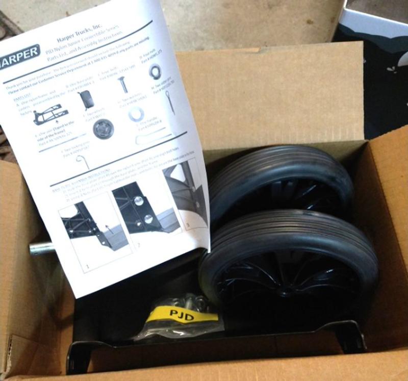 Harper 400-lb Capacity 4 -Wheel Black Glass filled nylon Dolly in the ...