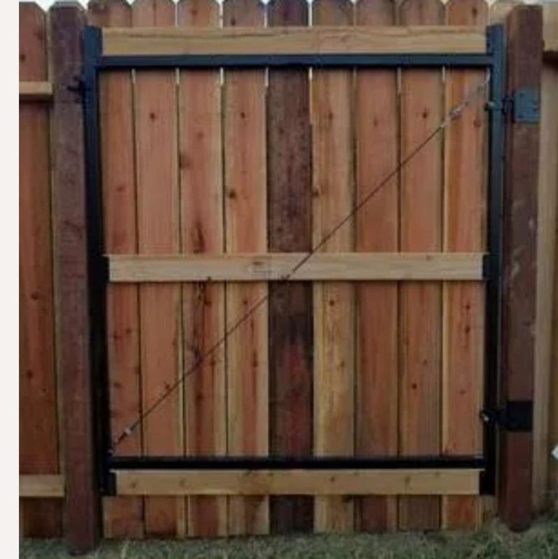 Adjust-A-Gate Original Series 2-Rail Adjustable 96-in Black Gate kit in ...