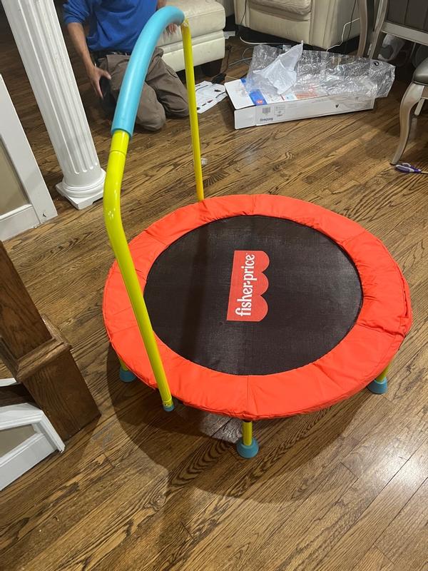 Fisher-Price WonderJump 36" Round Indoor Mini Trampoline Kids Toy ...