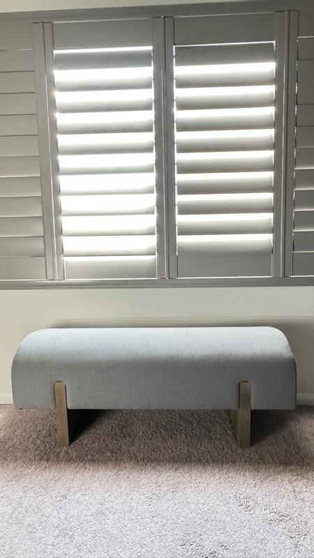 Maven Lane Juno Modern Upholstered Wooden Bench in Refined Brown Finish ...