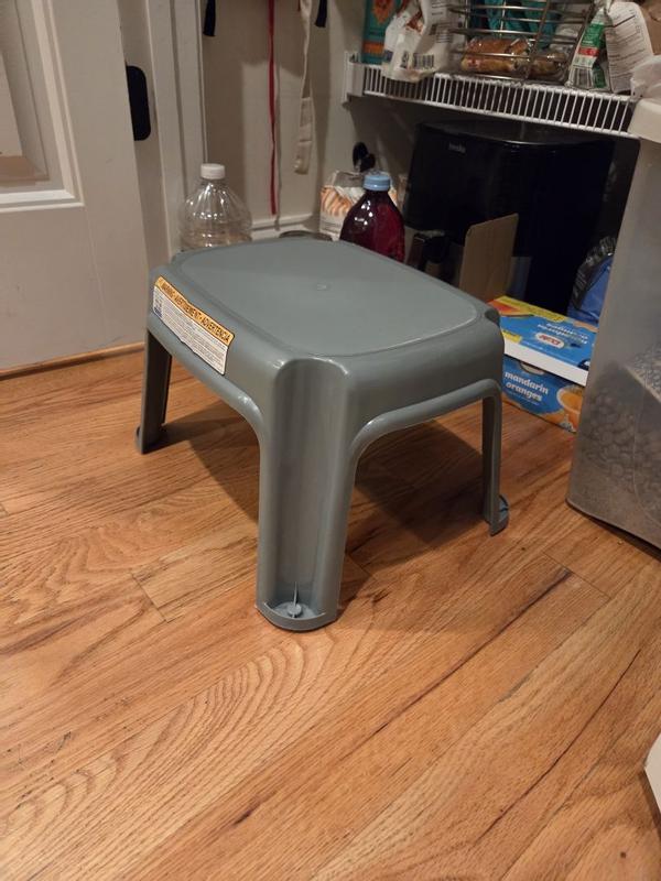 Gracious Living 9.5 Inch Plastic 1 Step Portable Home and Kitchen Stool ...