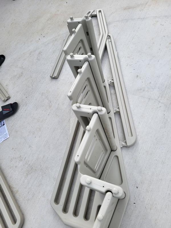 Vinyl Works 60-in Plastic Drop-in pool steps Hand Rail in the Above ...