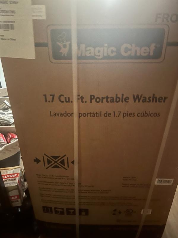Magic Chef 1.7 Cubic Feet Top Load Compact Washing Machine with 6 ...