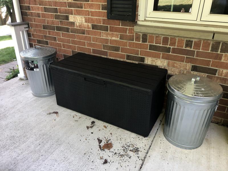 Toomax Portofino Large 90 Gallon Plastic Outdoor Storage Backyard Deck ...