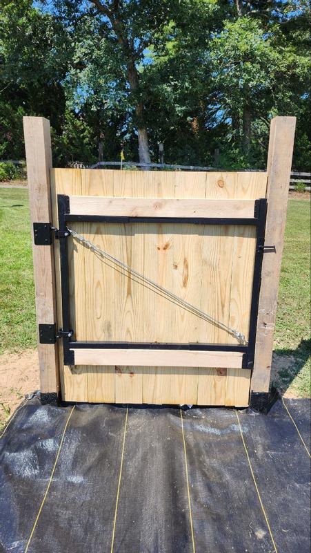 Adjust-A-Gate 34 in. x 36 in. - 60 in. 2 Rail Gate Kit, Front Gate ...