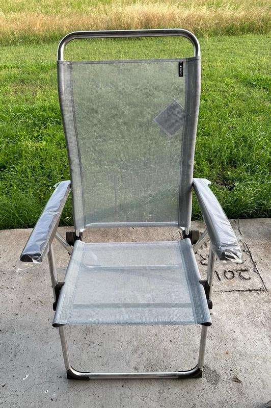 Lafuma Polyester Gray Folding Camping chair Adjustable and in the Beach ...
