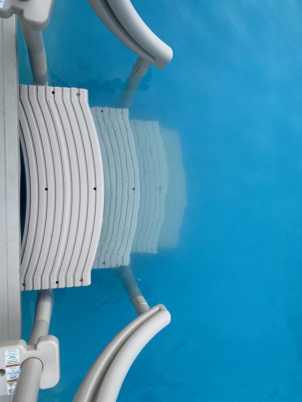 Confer 47-in Plastic Drop-in pool steps Hand Rail in the Above-Ground ...