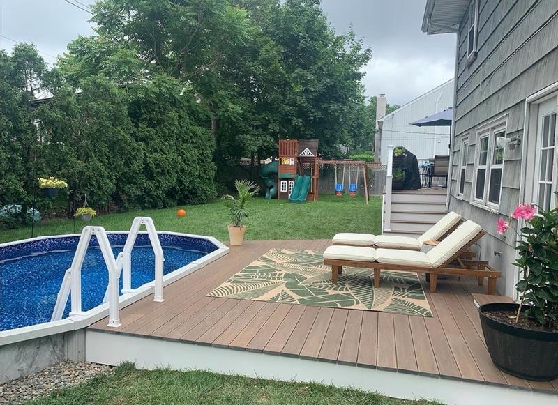 Vinyl Works 60-in Plastic Drop-in pool steps Hand Rail in the Above ...