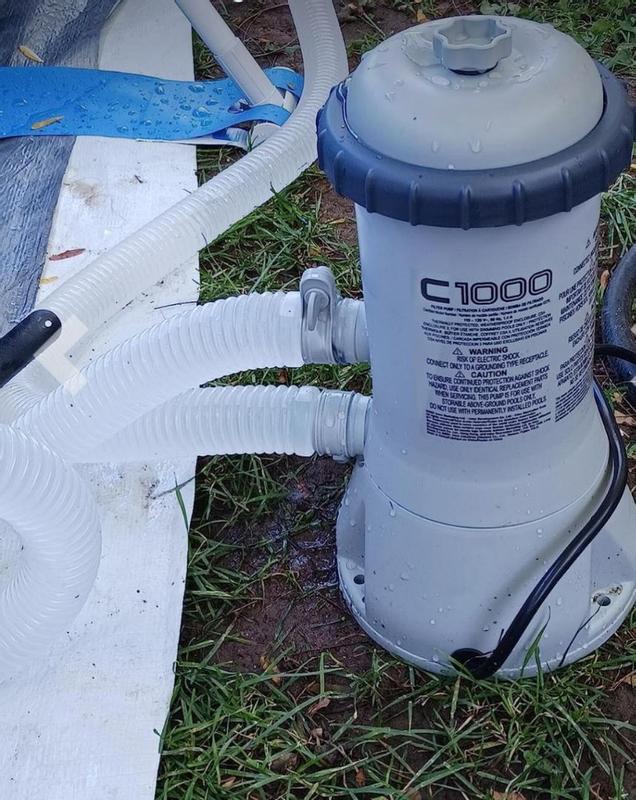 Intex Intex 1500 GPH Pool Filter Pump with Timer and 1000 GPH Easy Set ...