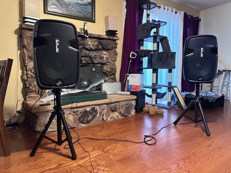 Pyle Wireless Portable PA System Kit 1800W Peak Bluetooth Compatible ...