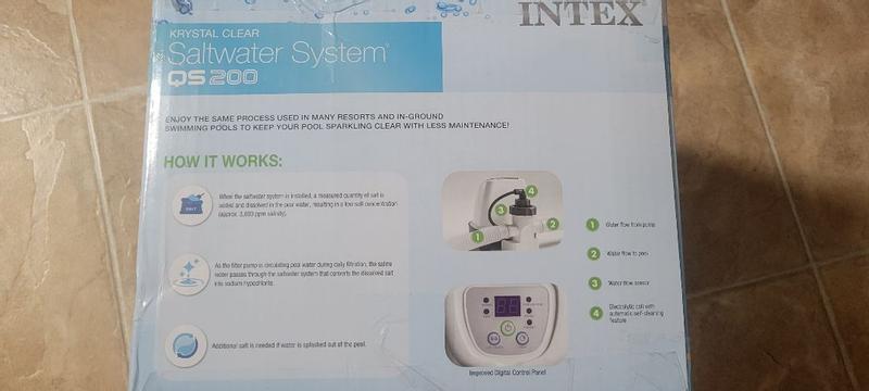 Intex 26661EG Saltwater 2200-Gallon Ozone oxidizer Pool Sanitation ...