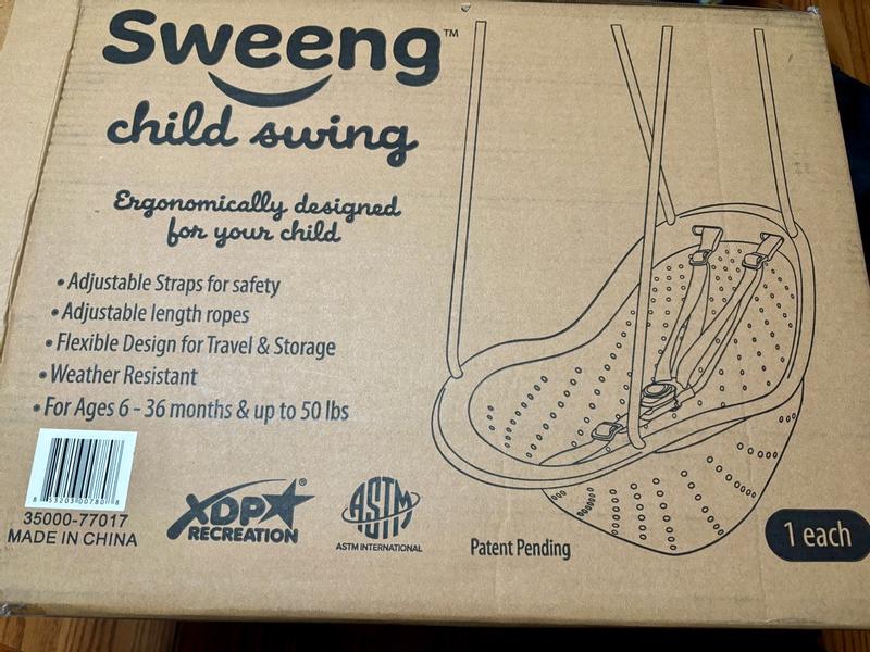 XDP Recreation Sweeng Child Swing with Ease Z Adjust Harness Straps and ...