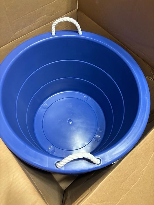 United Solutions 19 Gallon Large Plastic Utility Tub w/ Rope Handle ...