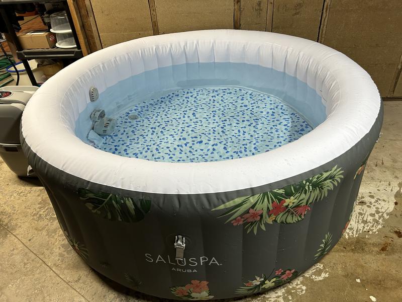 Bestway SaluSpa Aruba AirJet Inflatable Hot Tub with EnergySense Cover ...