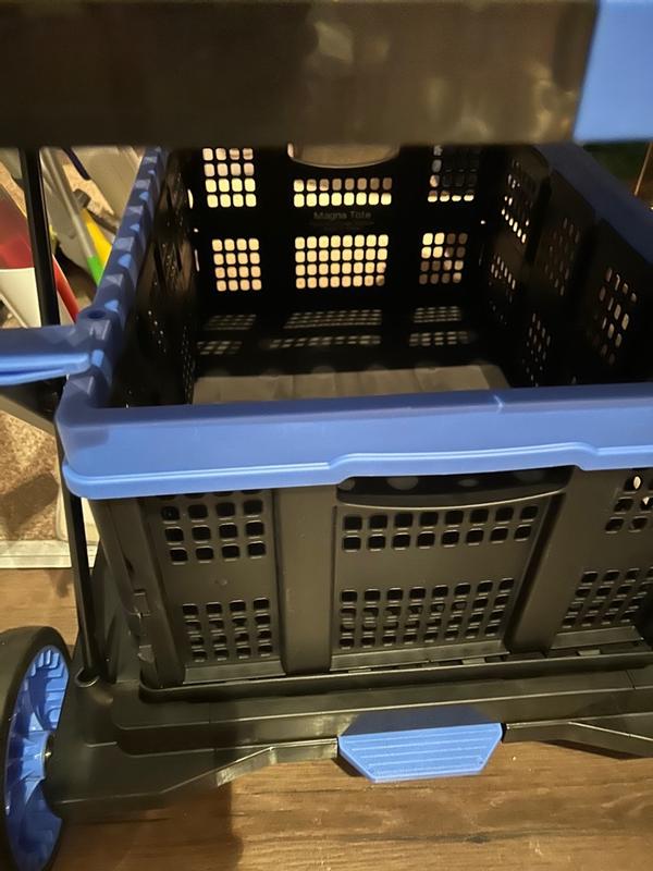 MAGNA CART 2-Tier Folding Shopping Hospitality Utility Cart w ...