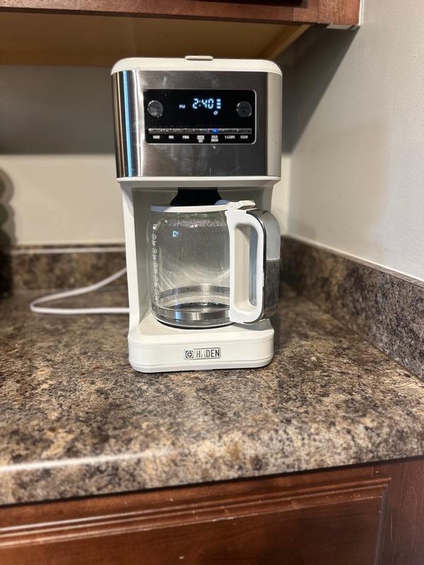 Haden Generous Brew 14 Cup Programmable Digital Coffee Maker Pot Ivory ...