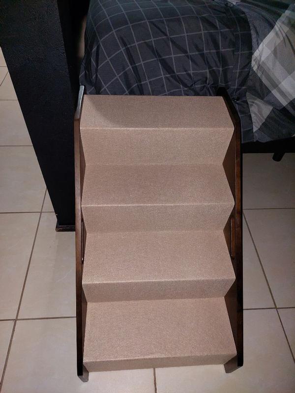 MECO Stakmore Foldable Pet Steps with Solid Hardwood Construction ...