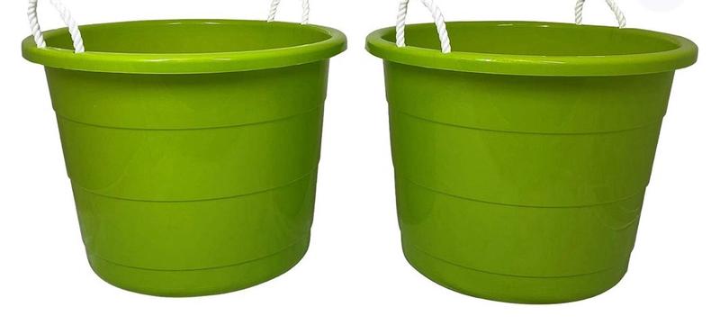 Homz Products Homz 17 Gallon Indoor Outdoor Storage Bucket w/ Rope ...
