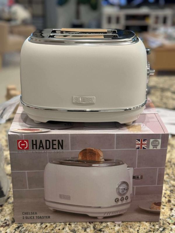 Haden Chelsea Stainless Steel 2 Slice Toaster with Extra Wide Slots in ...