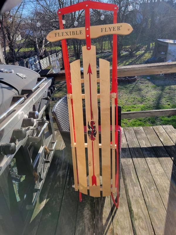 FLEXIBLE FLYER 60-in x 20.5-in Red Snow sled in the Winter Sports ...
