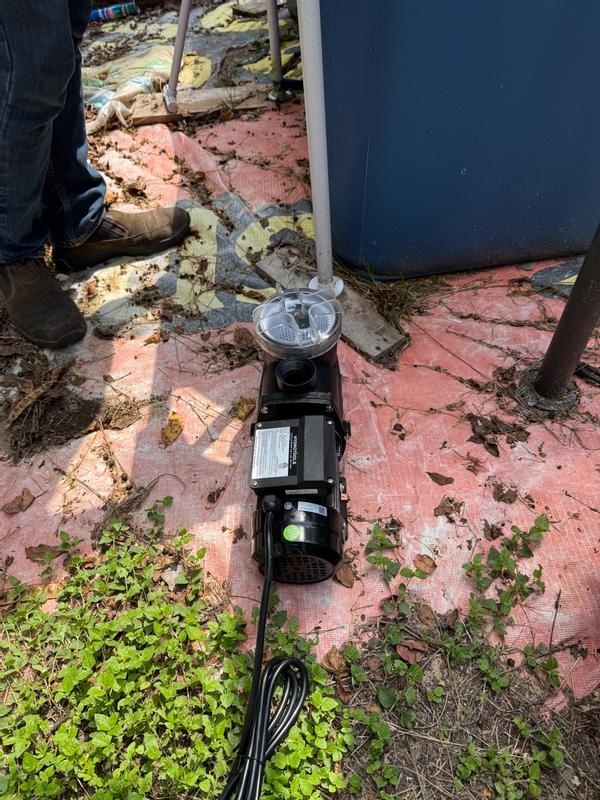 Swimline HydroTools Hydro Flo 0.35HP 2400 GPH 3450 RPM Vertical ...