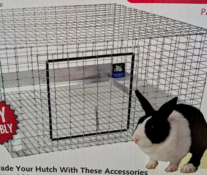 Little Giant Wire Rabbit Hutch Pet Lodge with Galvanized Body and Door ...