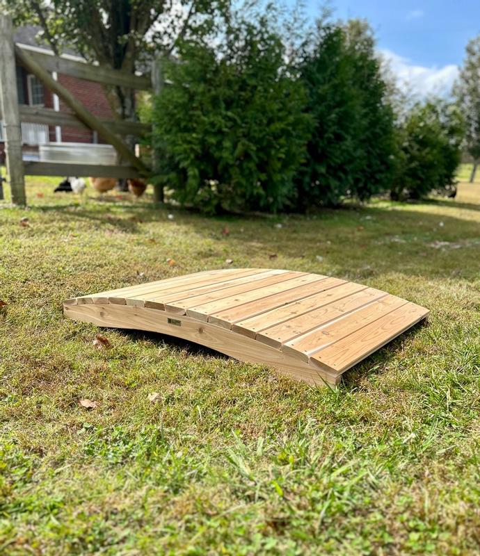 All Things Cedar 4-ft Natural Cedar Garden Bridge FB48 at Lowes.com