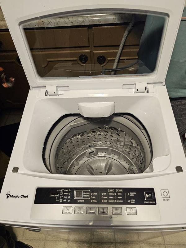 Magic Chef 1.7 Cubic Feet Top Load Compact Washing Machine with 6 ...