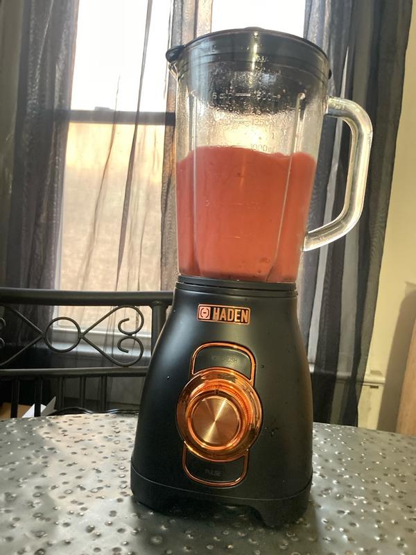Haden Stainless 1.75 Liter Glass Jug 700W Motor Power Blender, Black ...