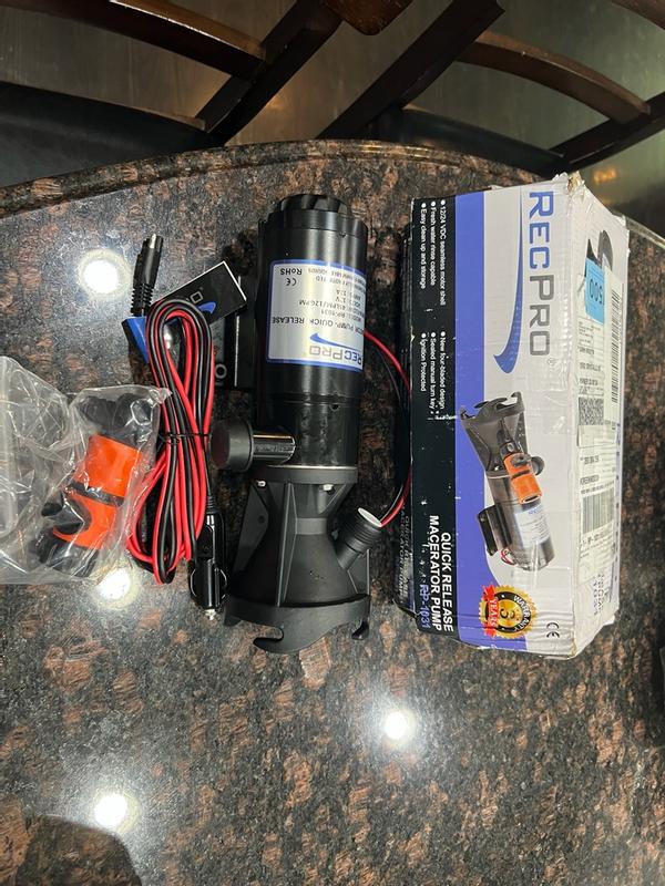 RecPro 12 Volt RV Macerator Pump Portable 12GPM Sewage Waste Grinder ...