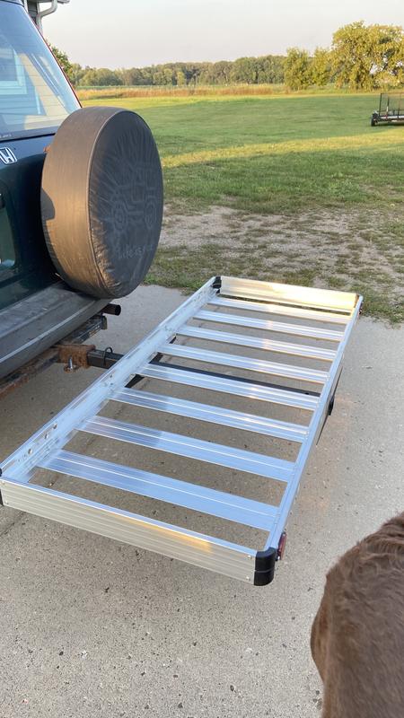 Tow Tuff TTF 2762ACBR Heavy Duty 2 in 1 Aluminum Cargo Carrier with Bike Rack in the Bike Racks ...