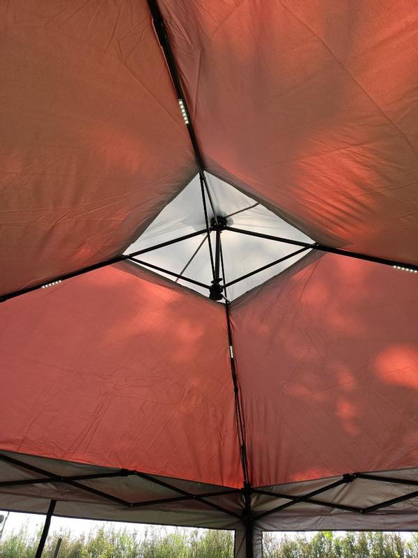 SUNTIME 12-ft x 12-ft Square Red Pop-up canopy in the Canopies ...