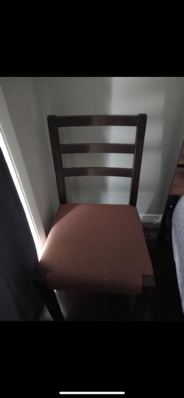 Maven Lane Willow Rustic Dining Chair, White with Cream Weave Fabric ...